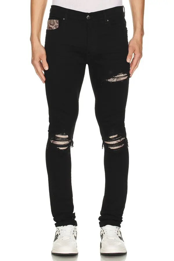 新品 AMIRI Snake MX1 Jeans W30 Amiri Snake MX1 Jeans in Black Od | FWRD
